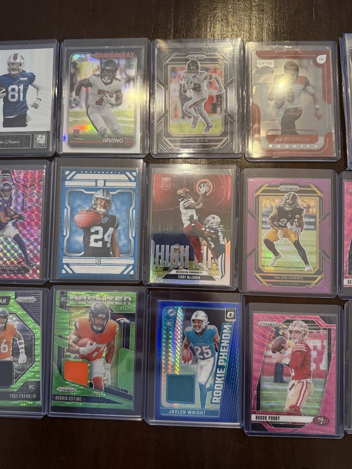 315+ NFL Lot - PSA - Jayden, JJ, Caleb, Brady, FLAGG - Holo, Color ...