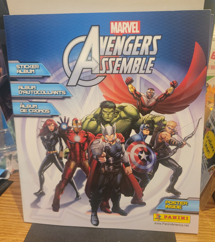 Marvel Avengers Assemble Panini Sticker Album with Poster And 10 ...