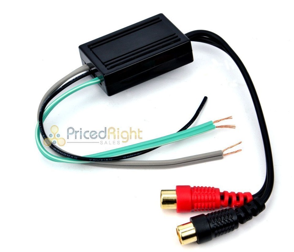 Speaker to 2 RCA Line Output Converter In Out High Low 685650068053| eBay