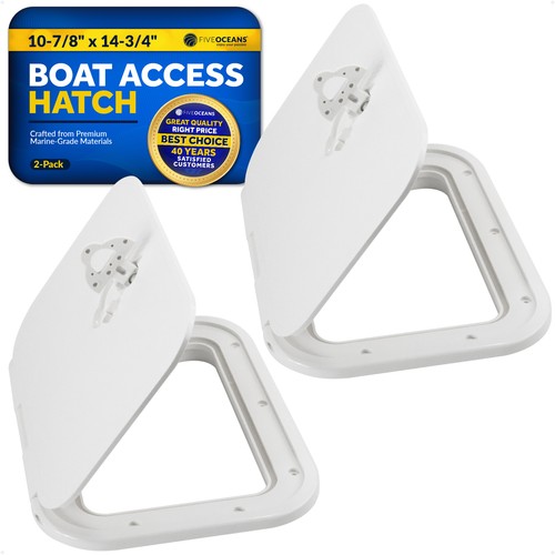 Marine Access Boat Hatch Lids, 10-7/8" x 14-3/4", Off-White - 2-Pack ...
