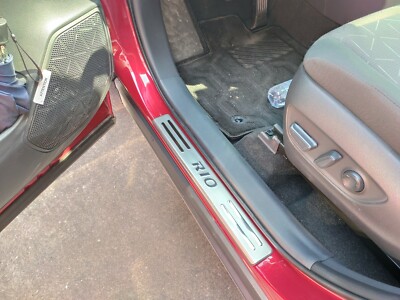 For Kia Rio Car Accessories Stainless Steel Door Sill Cover Scuff Plate ...