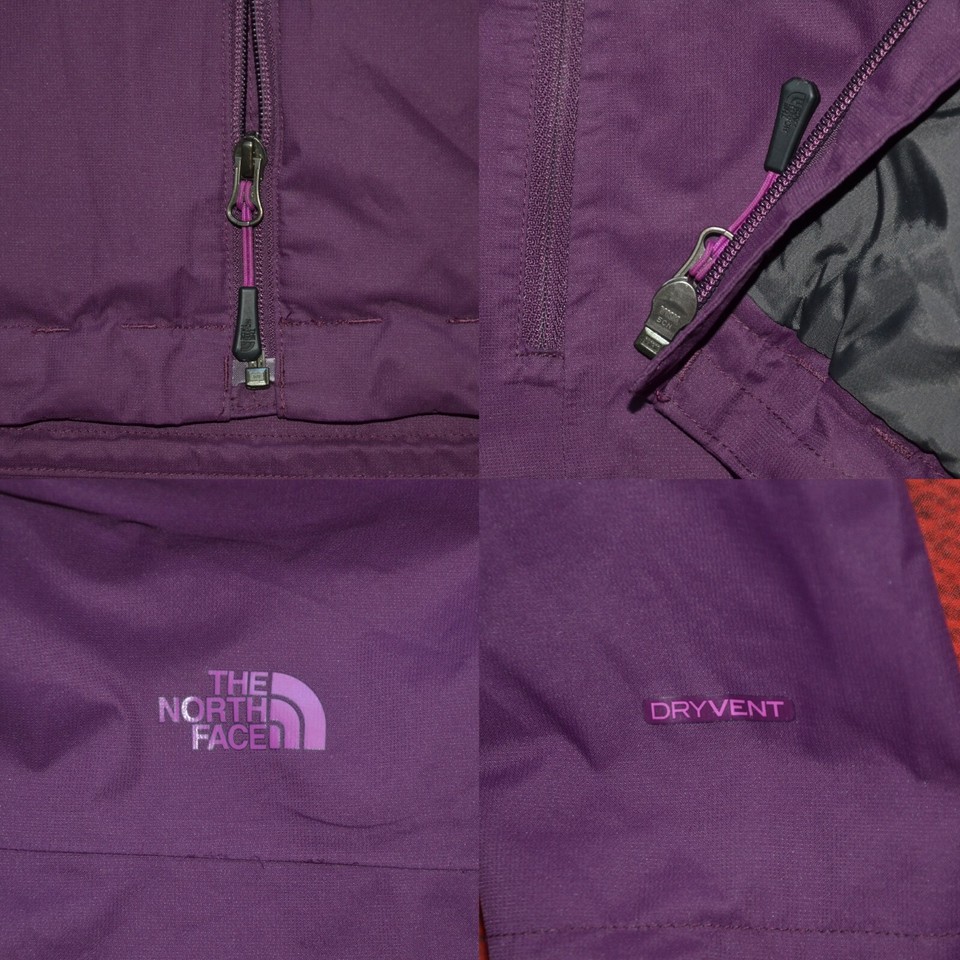 The North Face DryVent Women's Hooded Rain Jacket Violet Casual Outdoor ...