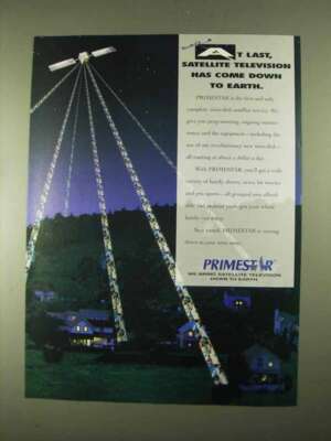 1994 Primestar Satellite Service Ad - Down to Earth | eBay