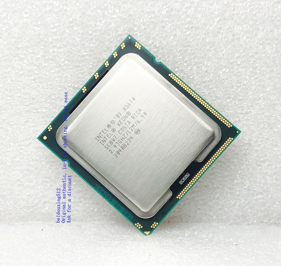A pair of INTEL X5670 (SLBV7) six core / 2.93GHZ / 12MB LGA1366 ...