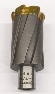 Nitto Kohki Jetbroach Carbide Tipped Annular Cutter 1-7/16" x 2" 1-Flat ...