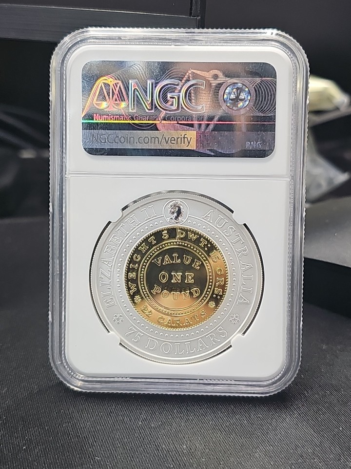 2020 Australia Proof Bimetallic 1852 Type 1 Adelaide Pound Gold/Silver ...