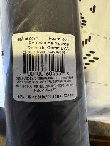 Soft and Versatile 36" x 60" Black Foam Sheet - Ideal for Diverse Craft ...