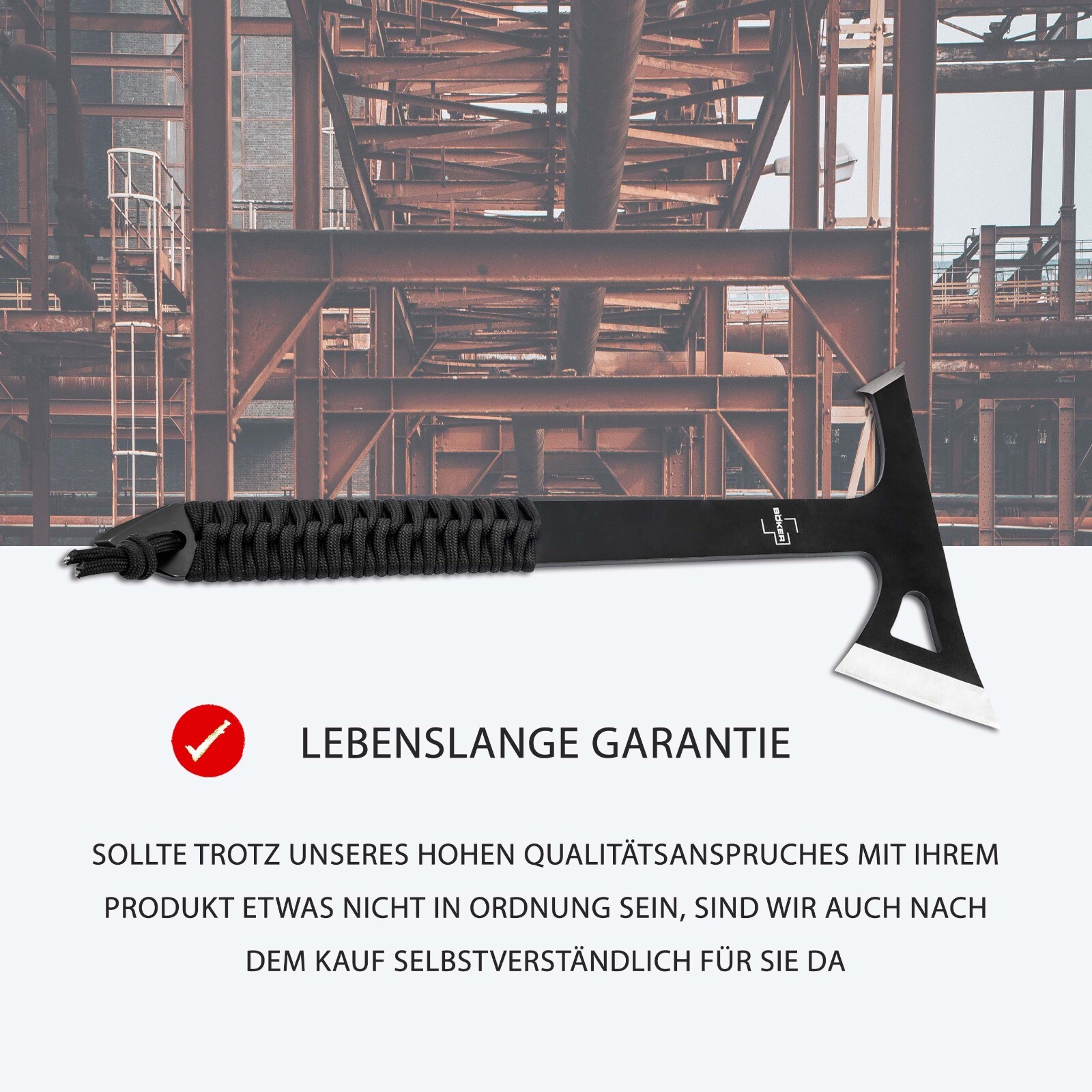 Böker Plus Mohican 3er Set Axt Beil Wurfaxt Tomahawk Jagdaxt Scheide ️ ...