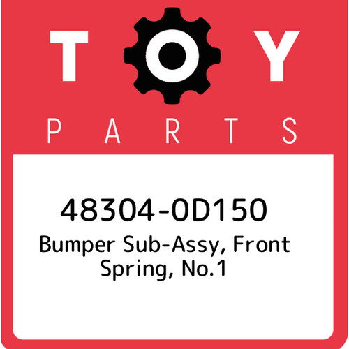 48304-0D150 Toyota Bumper sub-assy, front spring, no.1 483040D150, New ...