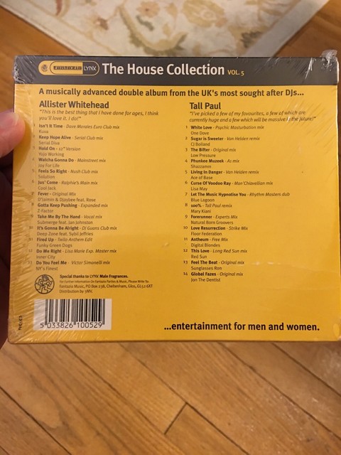 Fantazia The House Collection Volume 5 Tall Paul Original 2 CD Album 27 ...