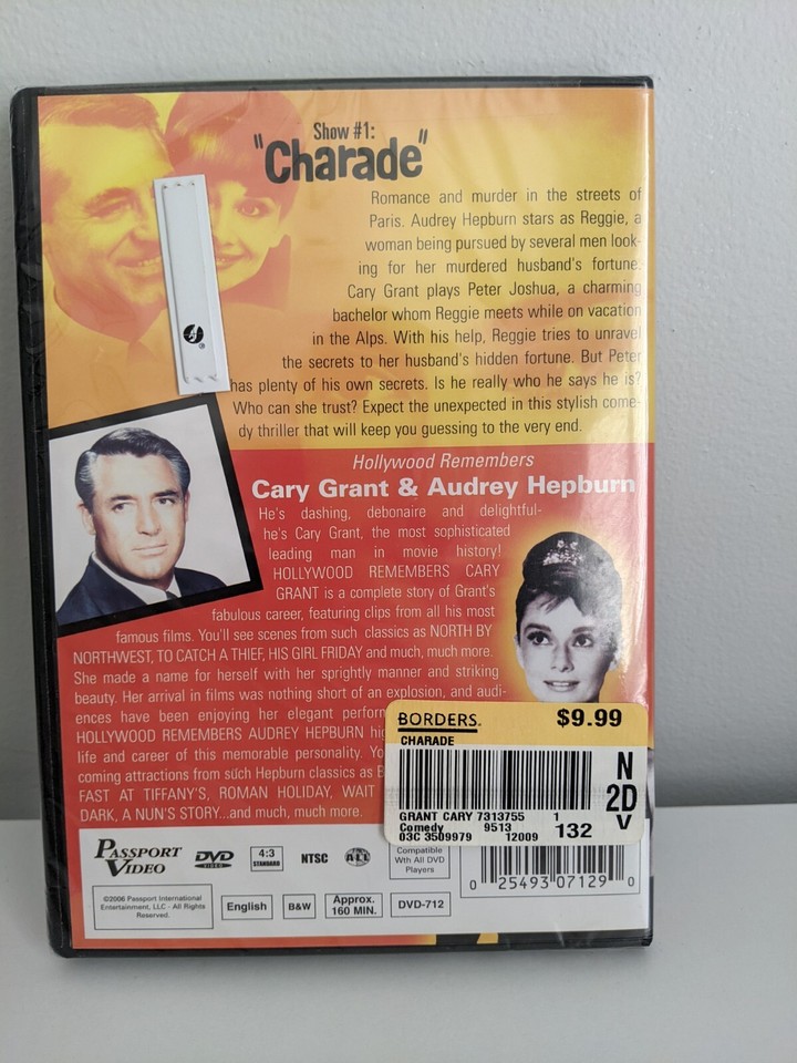 Charade - 1963 (DVD 2006) Cary Grant, Audrey Hepburn 56775069391 | eBay