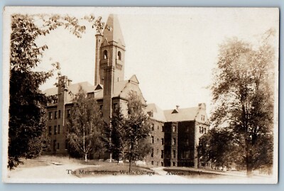 Aurora New York Postcard Main Building Wells College Exterior c1910 ...