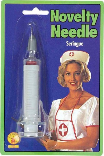 Hypo Needle Novelty Syringe Costume Accessory Doctor Nurse 82686007023 ...