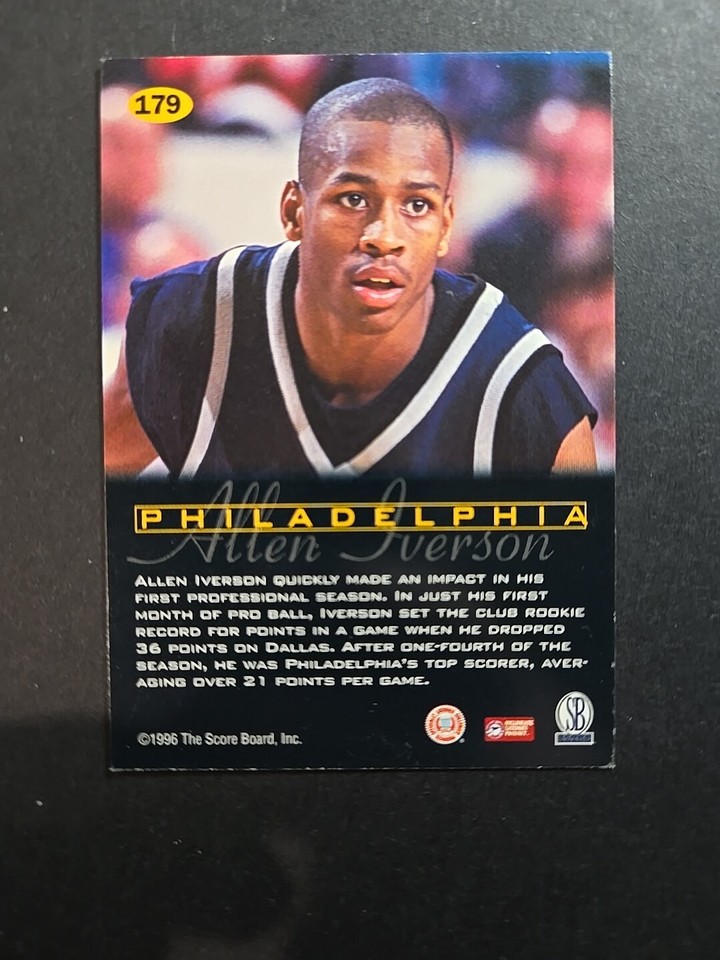1996-97 Score Board All Sport PPF #179 Allen Iverson | eBay