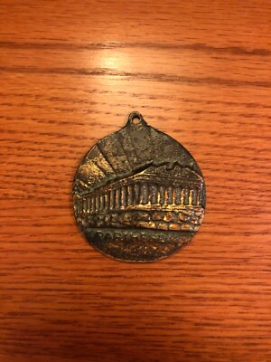 Vintage Parthenon Athens Greece Medallion Charm Ultra Rare - No Chain ...