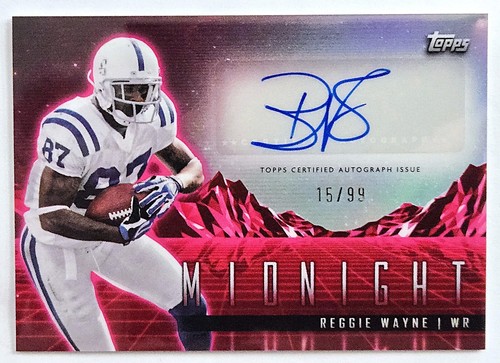 2024 Topps Midnight Football Reggie Wayne Horizon Signatures Auto 🔥/99🔥 ...