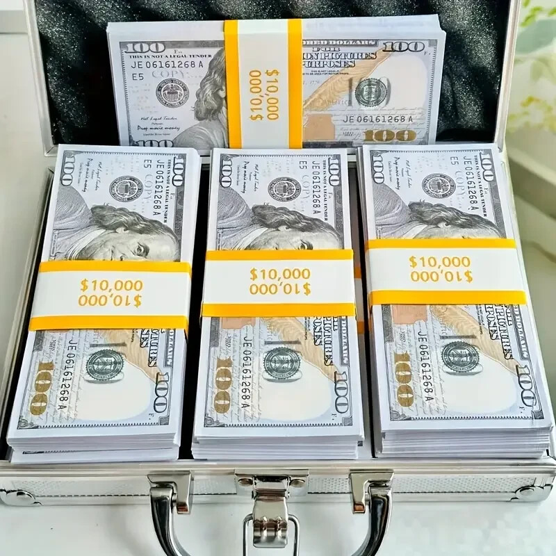 100 Pcs Realistic Simulated USD Banknotes – High-Quality Money Props ...