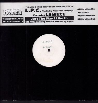 L.p.c. Featuring Leniece Just the Way I Like It 12" vinyl UK Rhythm 'n ...