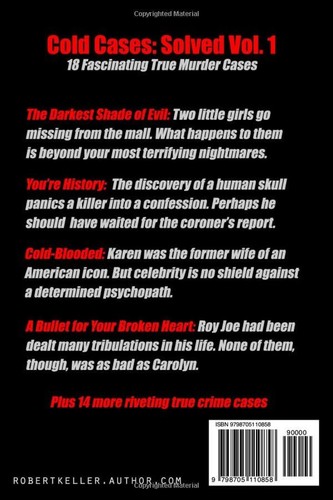 Cold Cases: Solved Volume 1: 18 Fascinating True Crime Cases | eBay