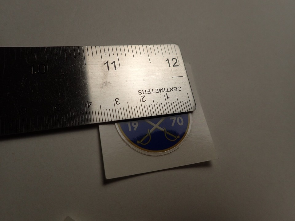 NHL Buffalo Sabres Pro Stock Decal Sticker for Back of Helmet | eBay