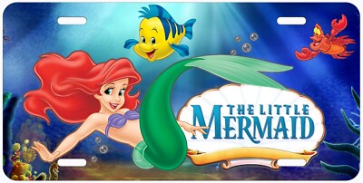 Ariel Mermaid Aluminum Car Tag Novelty License Plate | eBay