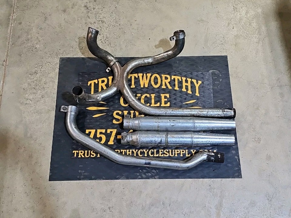 FULL OEM Harley-Davidson Sportster X Pipe Exhaust Muffler Set Kit 65231 ...