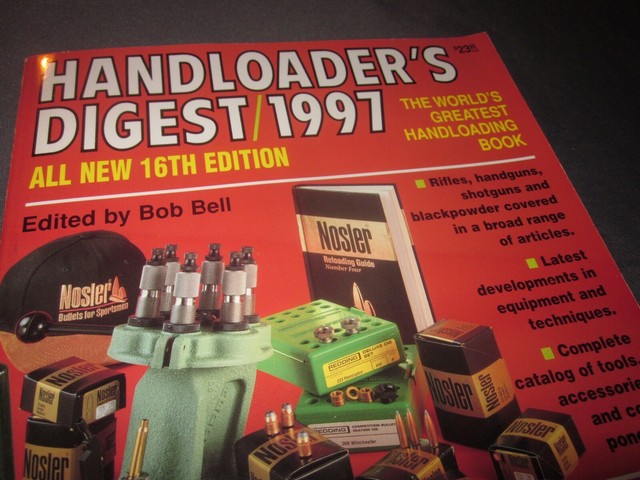 Handloader's Digest 1997 by Bob Bell (1996, Trade Paperback) for sale ...