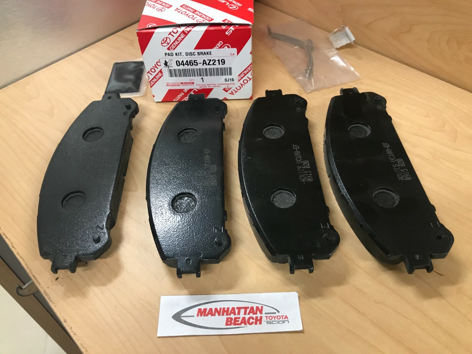 GENUINE TOYOTA CERAMIC Front Brake Pads Toyota Ceramic HIGHLANDER ...