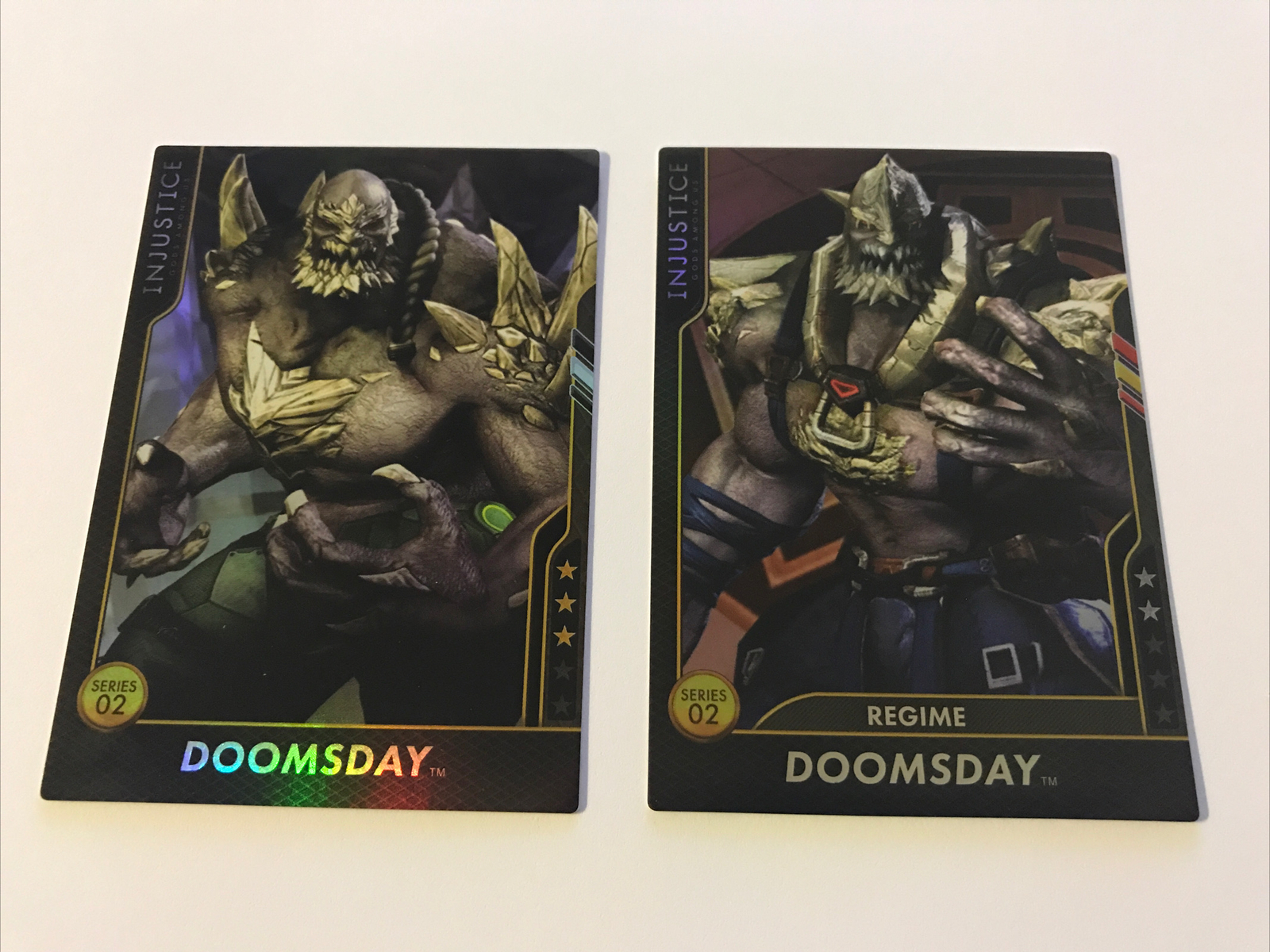 DC Injustice Gods Among Us Arcade Doomsday Cards Series 2 Foil x 2 ...