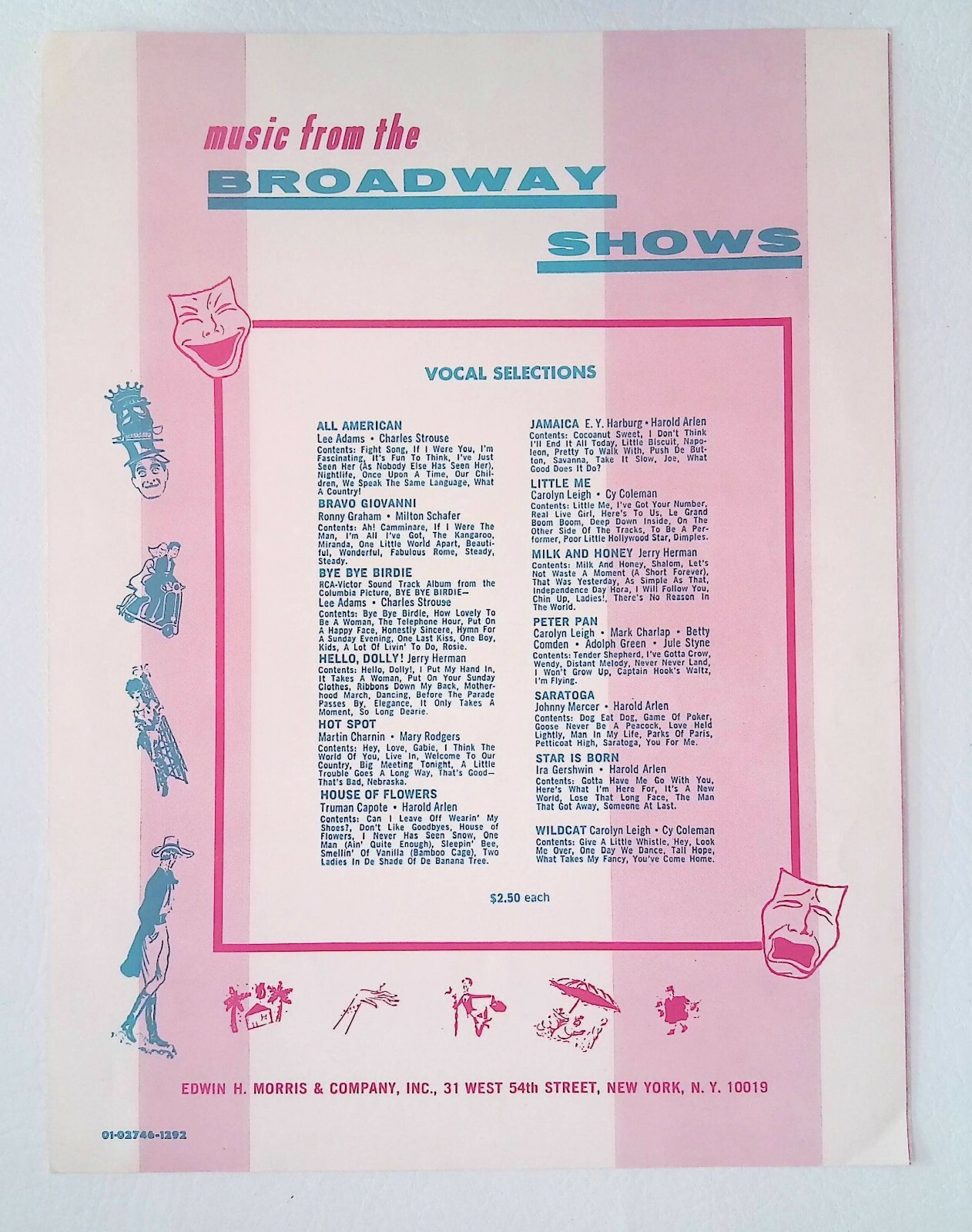 Sheet Music Hello Dolly Jerry Herman David Merrick Carol Channing 1963 ...