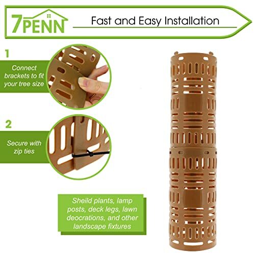 Tree Trunk Protector Guard - 10pk Plant Protector 13.7 x 9.1in Fruit ...