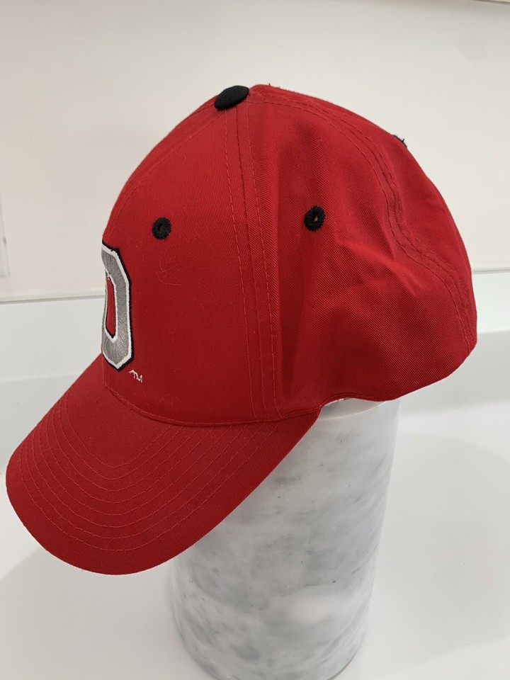 OSU Hat Ohio State University Cap Logo Buckeyes Gray Embroidery Red ...