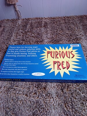 Vtg Furious Fred Game - Anger Control Board game by Franklin Learning ...