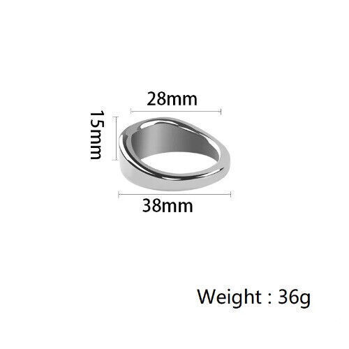 Metal-Penis-Lock-Cock-Delay-Ring-Stainless-Steel-Ball-Scrotum-Cock-Sex ...