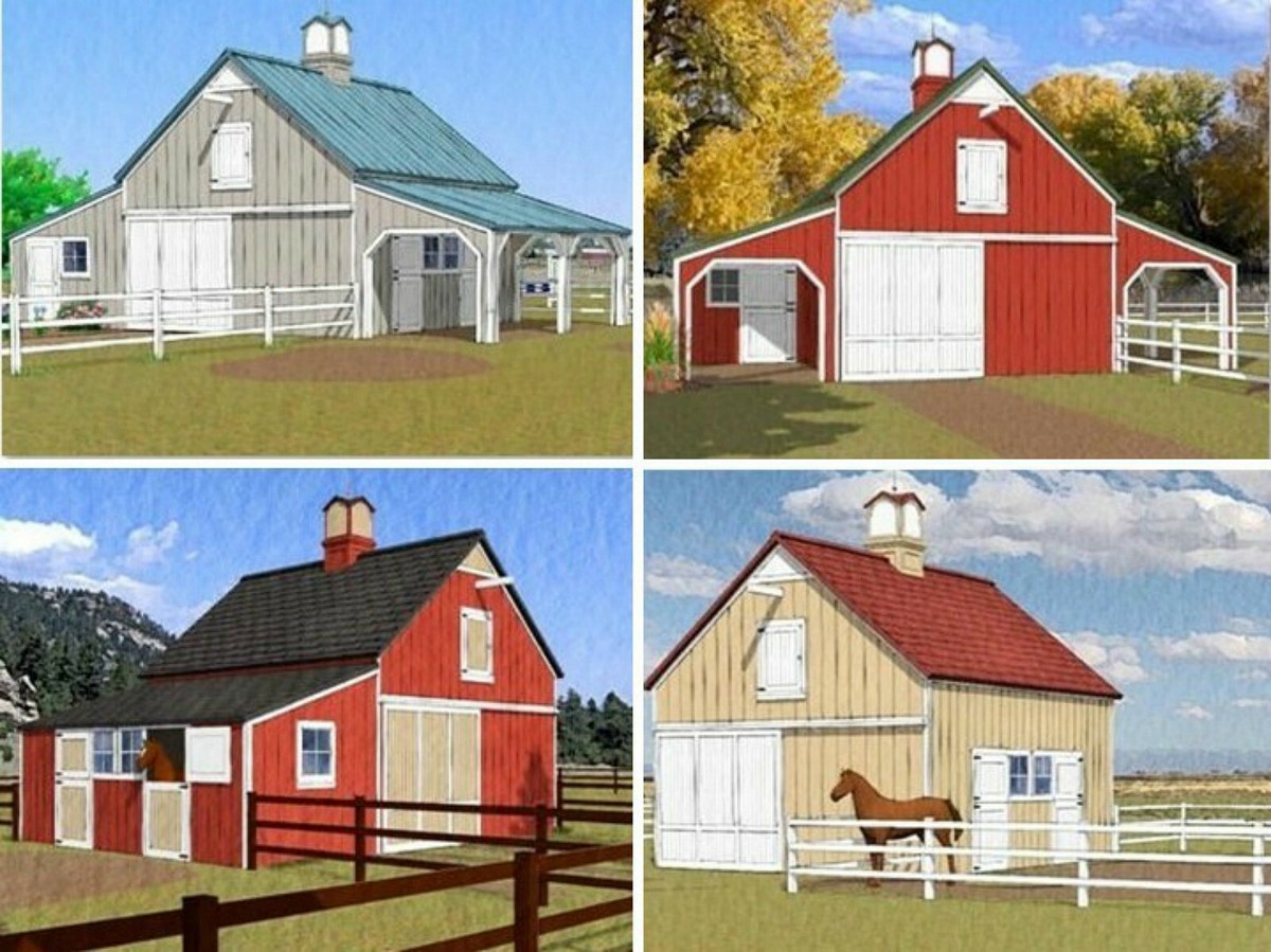 3 Horse Barn Plans