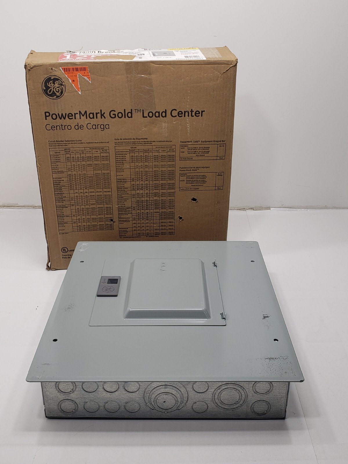 GE 12-Space 22-Circuit Main Breaker Indoor Load Center 125 Amp ...