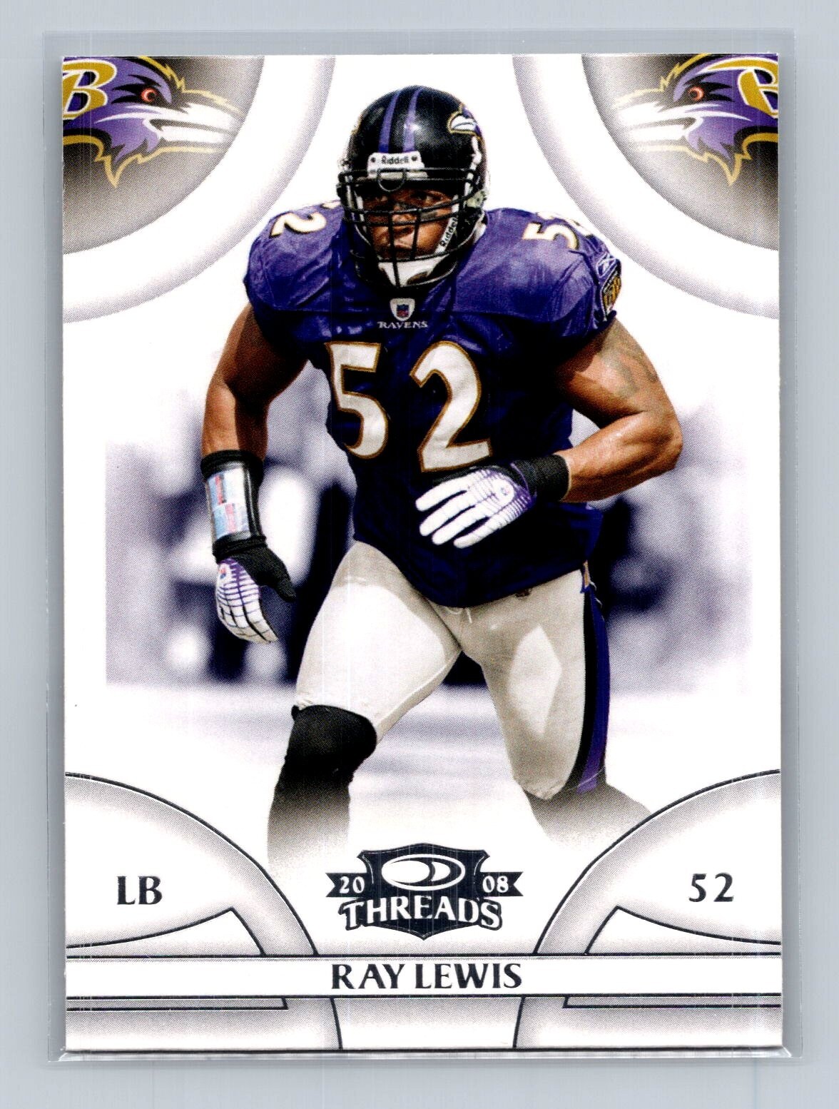 2008 Donruss Threads #99 Ray Lewis Baltimore Ravens Football Card | eBay