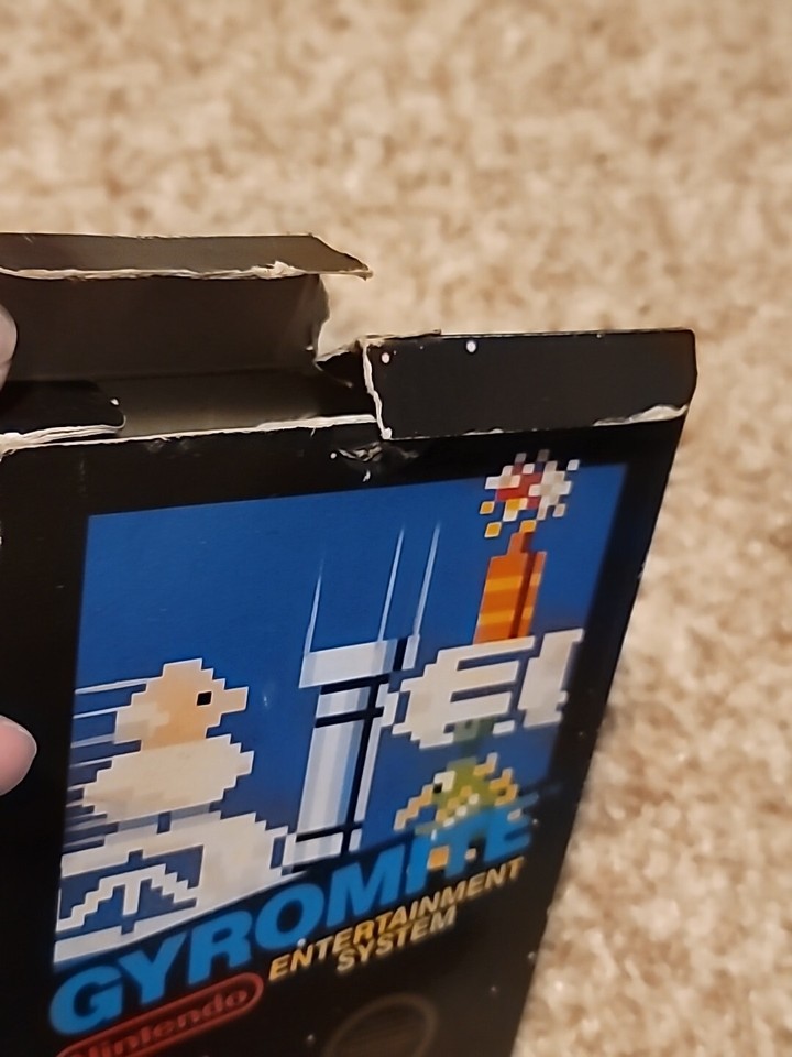 Gyromite Matte Sticker Seal 1st Print CIB Complete in Box Nintendo Test ...