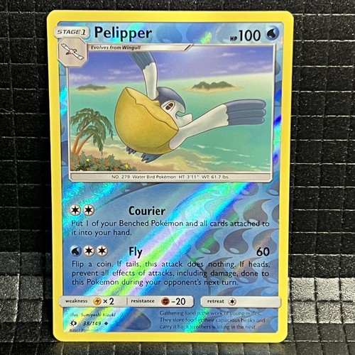 Pelipper #38/149 Sun & Moon Reverse Holo Uncommon Pokemon Card | eBay