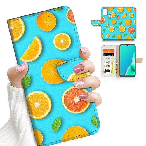 ( For Optus X Delight 2 ) Wallet Flip Case Cover AJ24135 Citrus | eBay ...