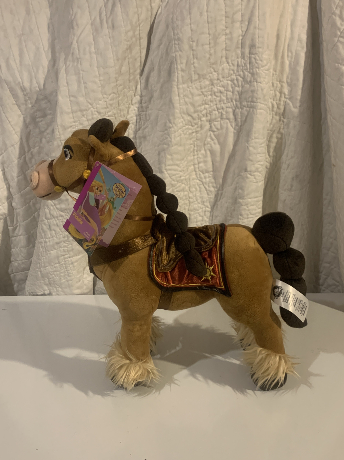 Disney Fidella Horse Plush Stuffed Animal Tangled Cassandra Rapunzel ...