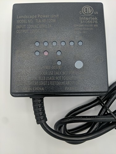 Landscape Power Unit With Timer Intertek TLA-60-12DW | eBay