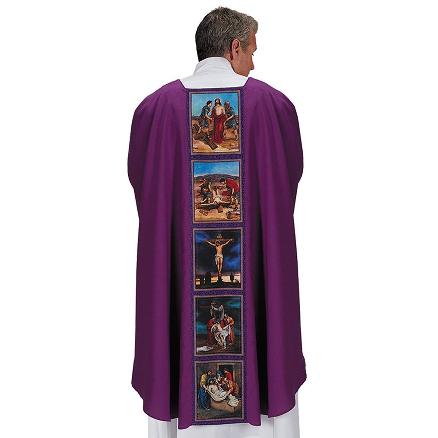 Lent Easter Seasonal Vestments The lenten Story Purple Polyester ...