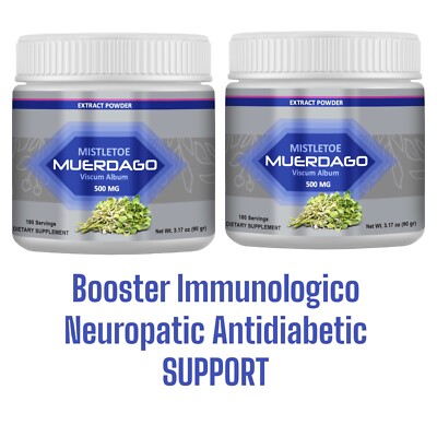 MUERDAGO ANTIOXIDANT SUPPORT 2 PACKS EXTRACT POWDER 160 SERVINGS VISCUM ...