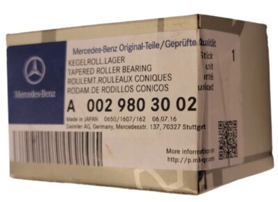 Mercedes-Benz Tapered Roller Bearing A0029803002 Original OEM New in ...
