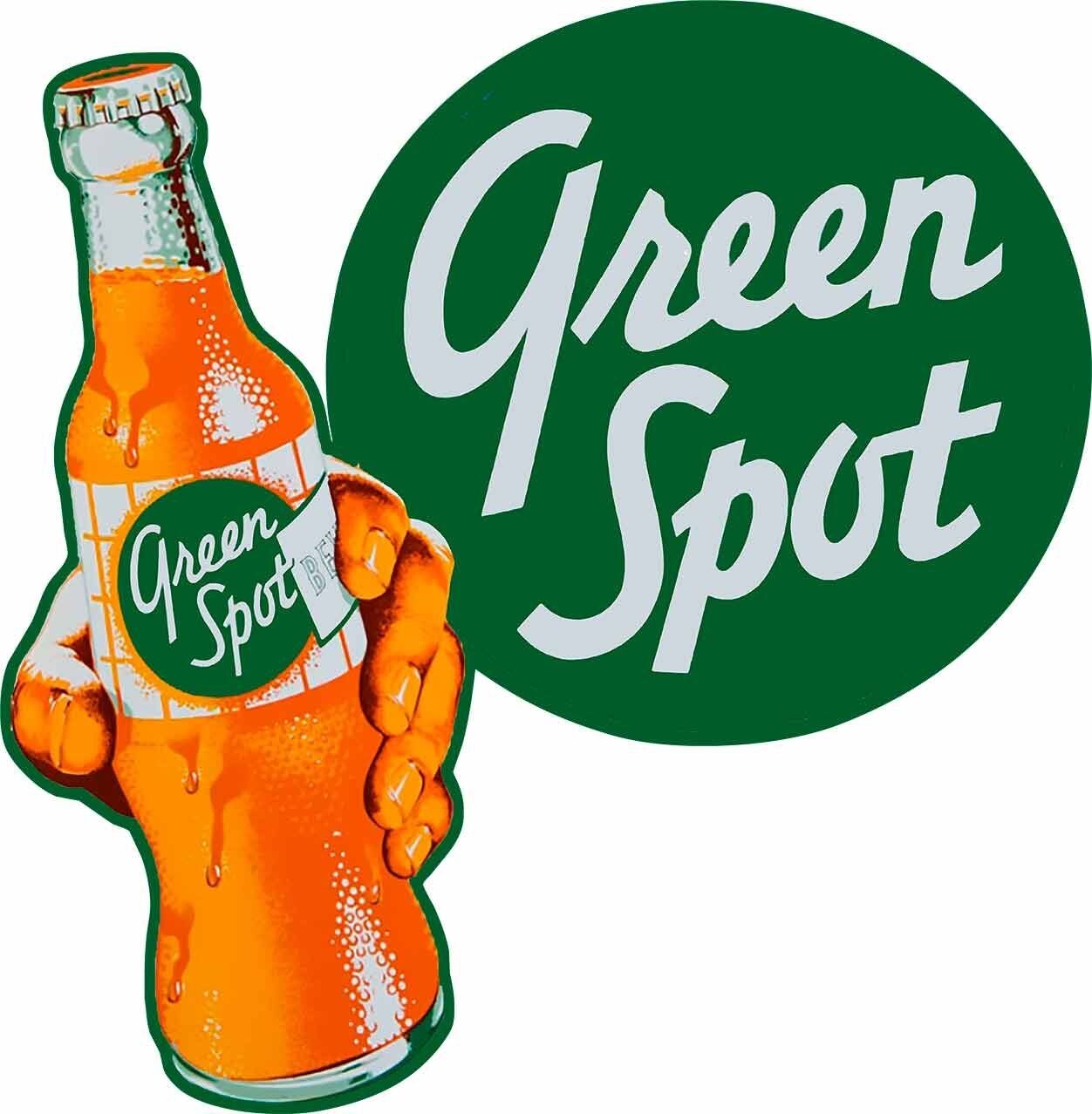 Green Spot Soda Laser Cut Metal Advertising Sign | eBay