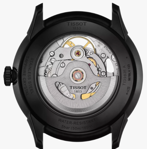 Tissot Chemin des Tourelles Skeleton Gunmetal Dial Men's Watch ...