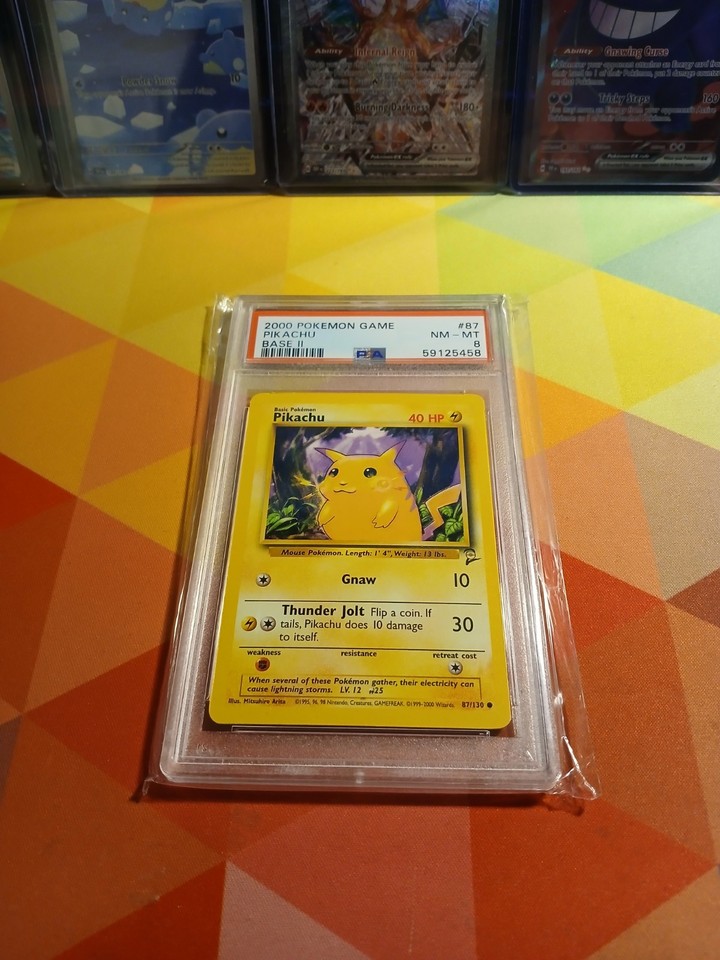 2000 POKEMON GAME PIKACHU BASE 2 #87 YELLOW CHEEKS BASE SET 2 87/130 ...