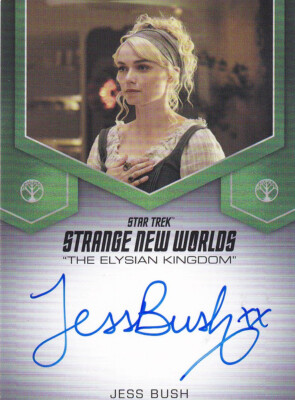 Star Trek Strange New Worlds Autograph Card Jess Bush as Lady Audrey | eBay