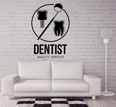 Vinyl Wall Stickers Decal Dental Clinic Poster Stomatology Decor z4565 ...